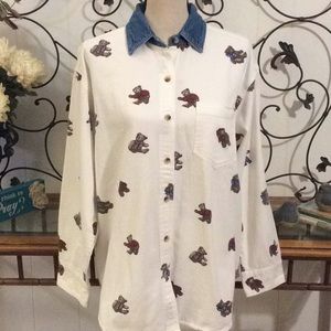 Rue21 | Tops | Vtg Rue Twenty One Bear Long Sleeves | Poshmark